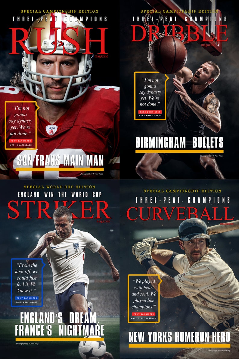 Custom Basketball Magazine Poster - Framed Art or Digital Download - A ...