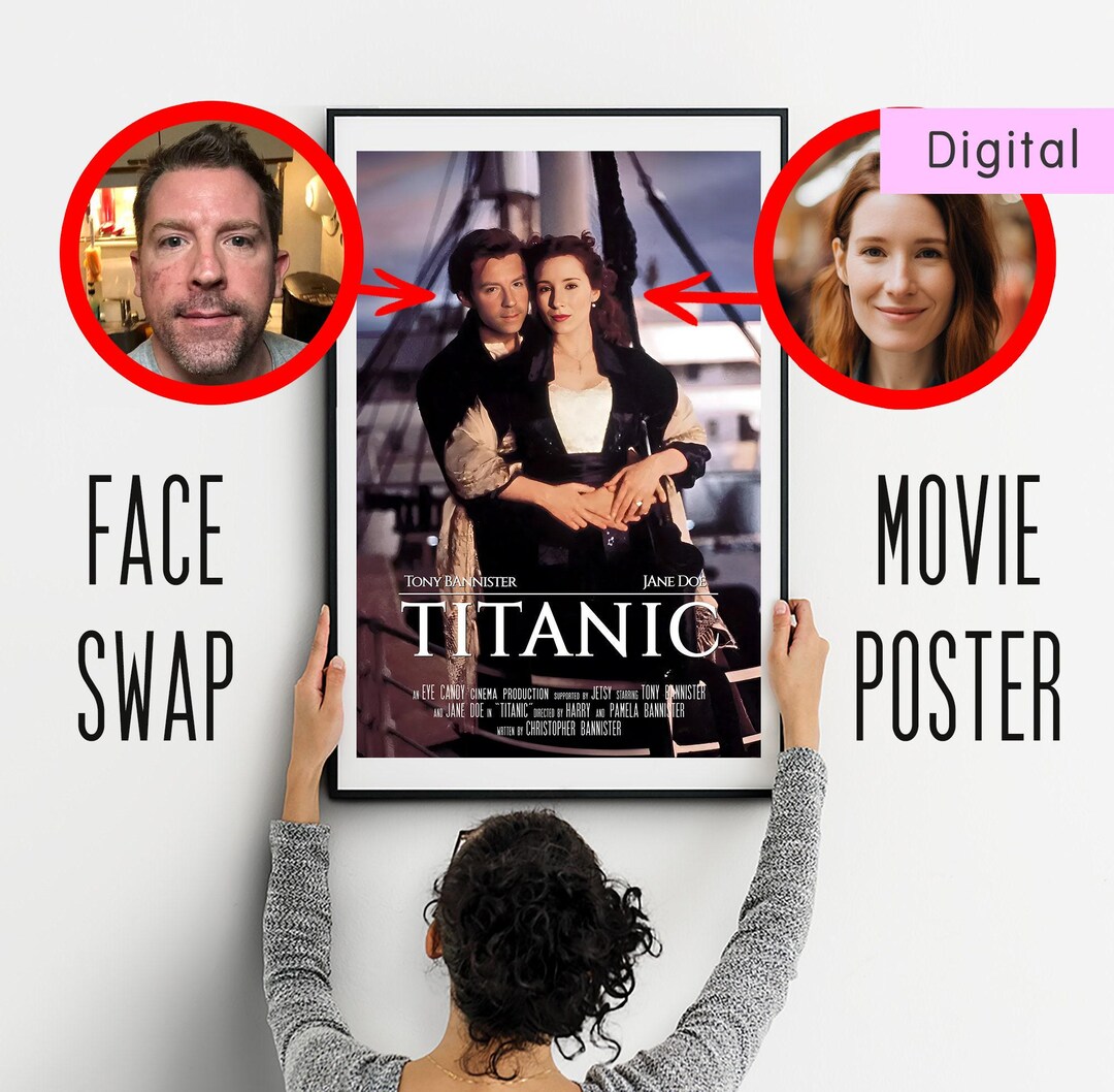 Titanic - Premium Face Swap Movie Poster - Digital Download, A.I ...