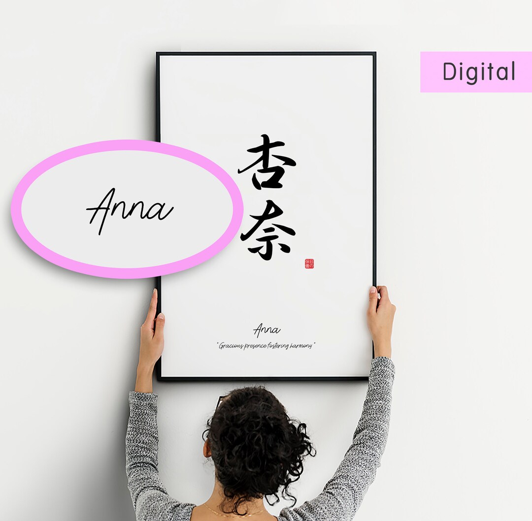 The Name anna in Kanji Digital Download - Etsy UK