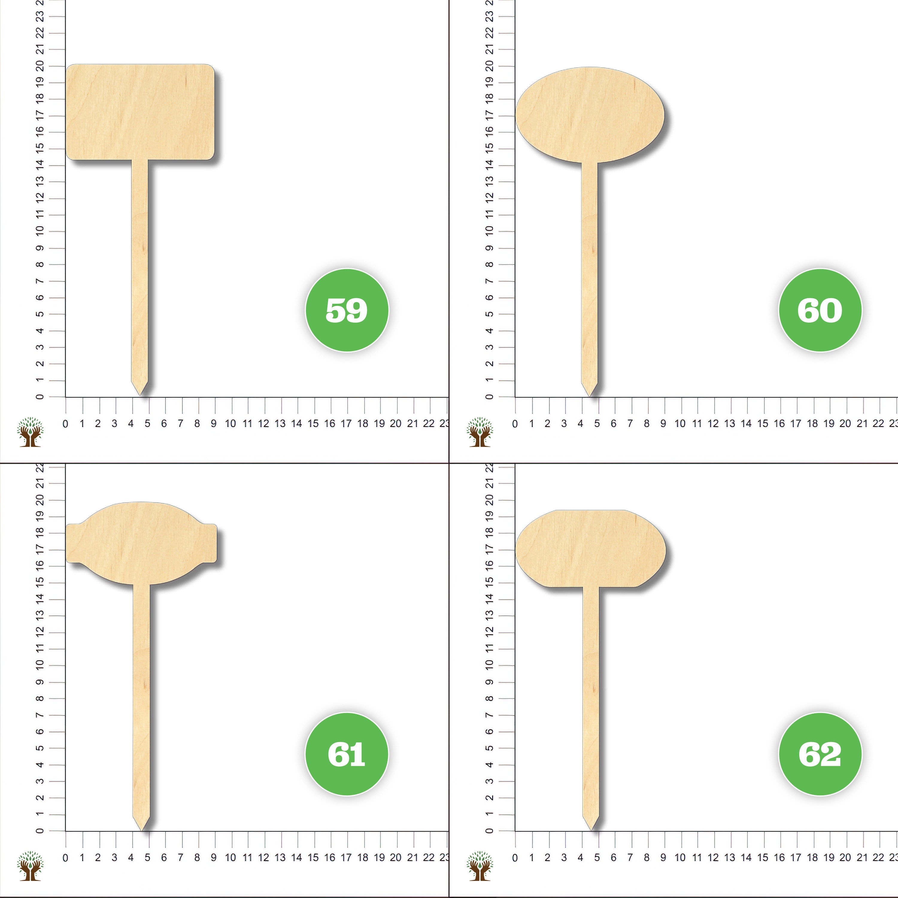 10pcs Blank Plant Markers, Blank Plant Label, Garden Stakes, Plant ...