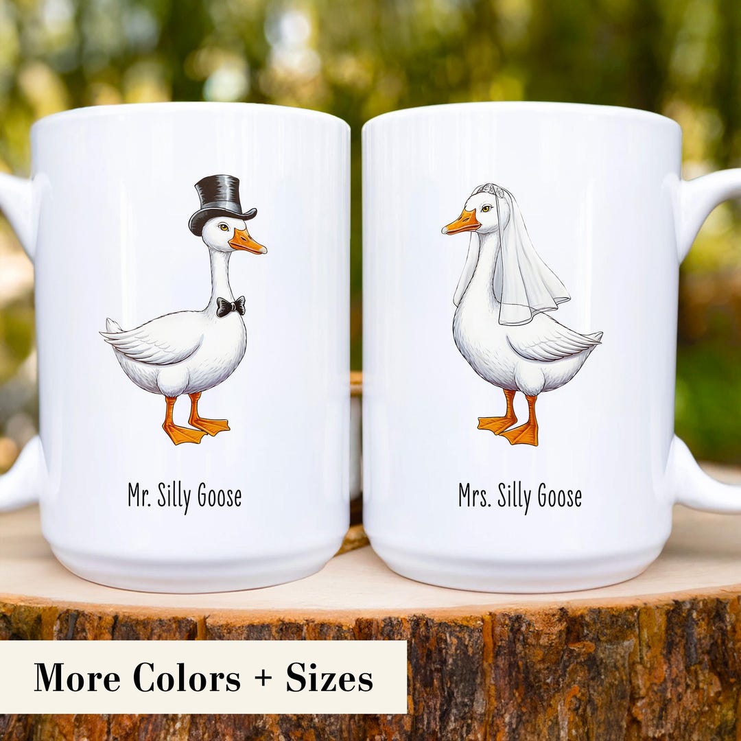 Mr. or Mrs. Silly Goose Mug, Funny Wedding Gift for Couples, Custom ...