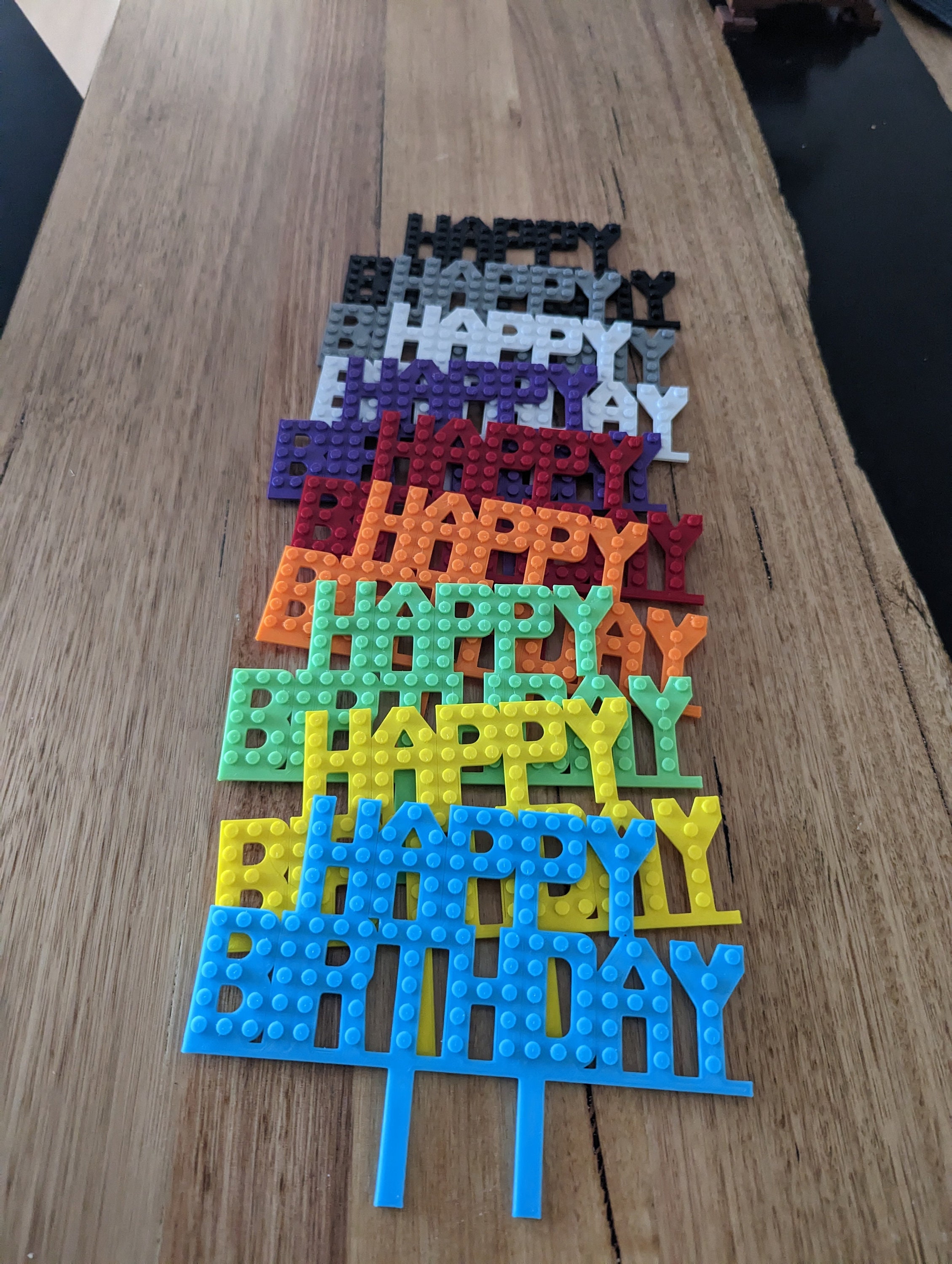 Lego Brick Compatible Happy Birthday Cake Topper - Etsy Australia Lego Brick Compatible Happy Birthday Cake Topper - Etsy Australia