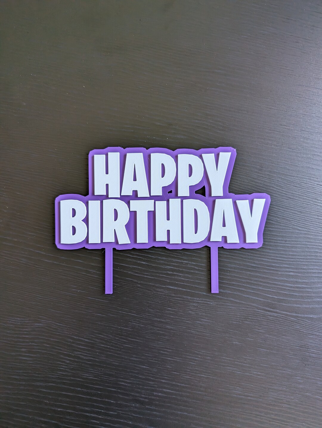 Battle Royale Style Happy Birthday Cake Topper - Gamer Celebration ...