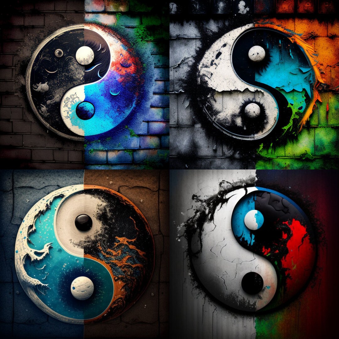 Yin Yang Custom Printable Wall Art | Digital Art | Digital Download - Etsy