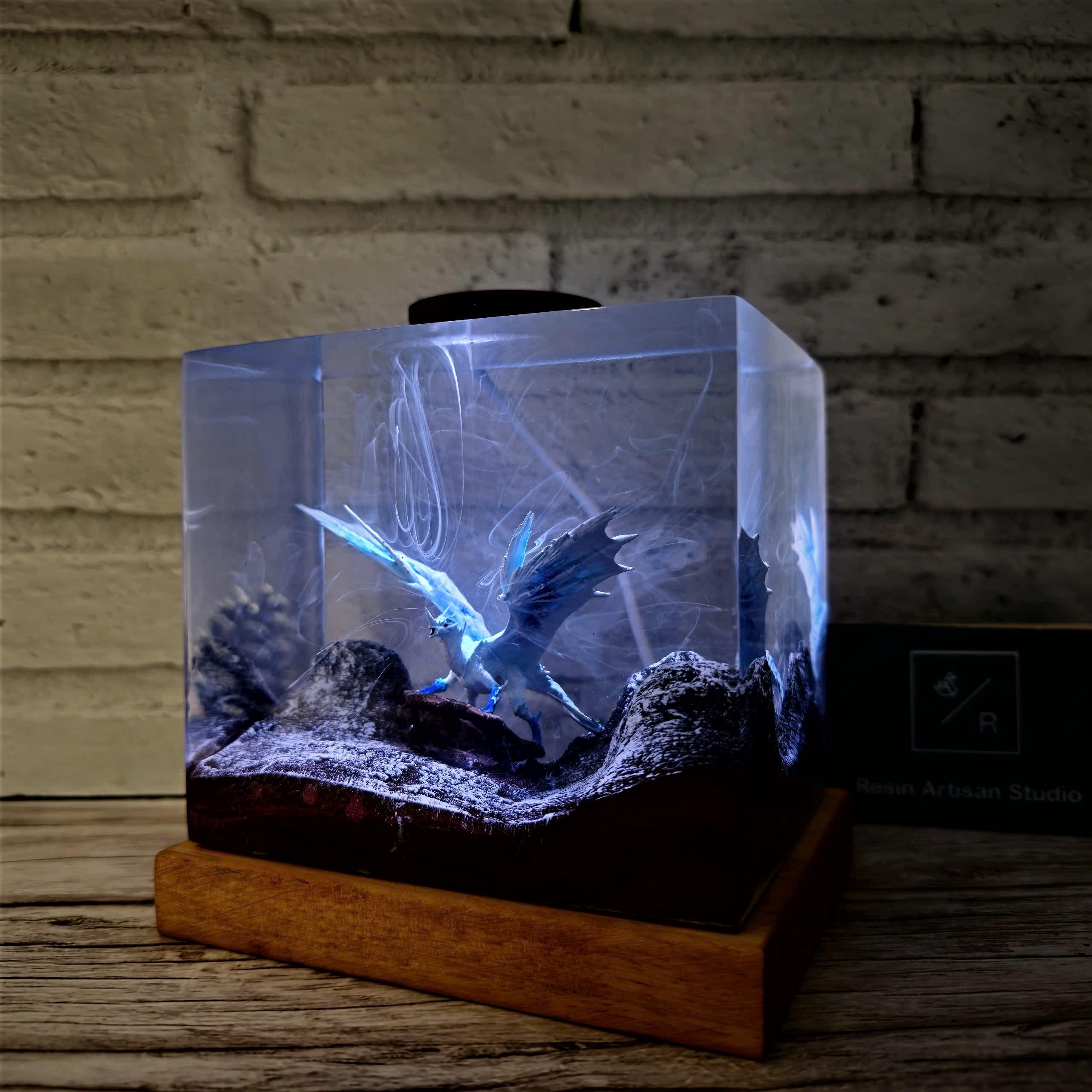 Customer Hunter Monster Lamp, Valentine Gift Ice Dragon, the Iceborne ...