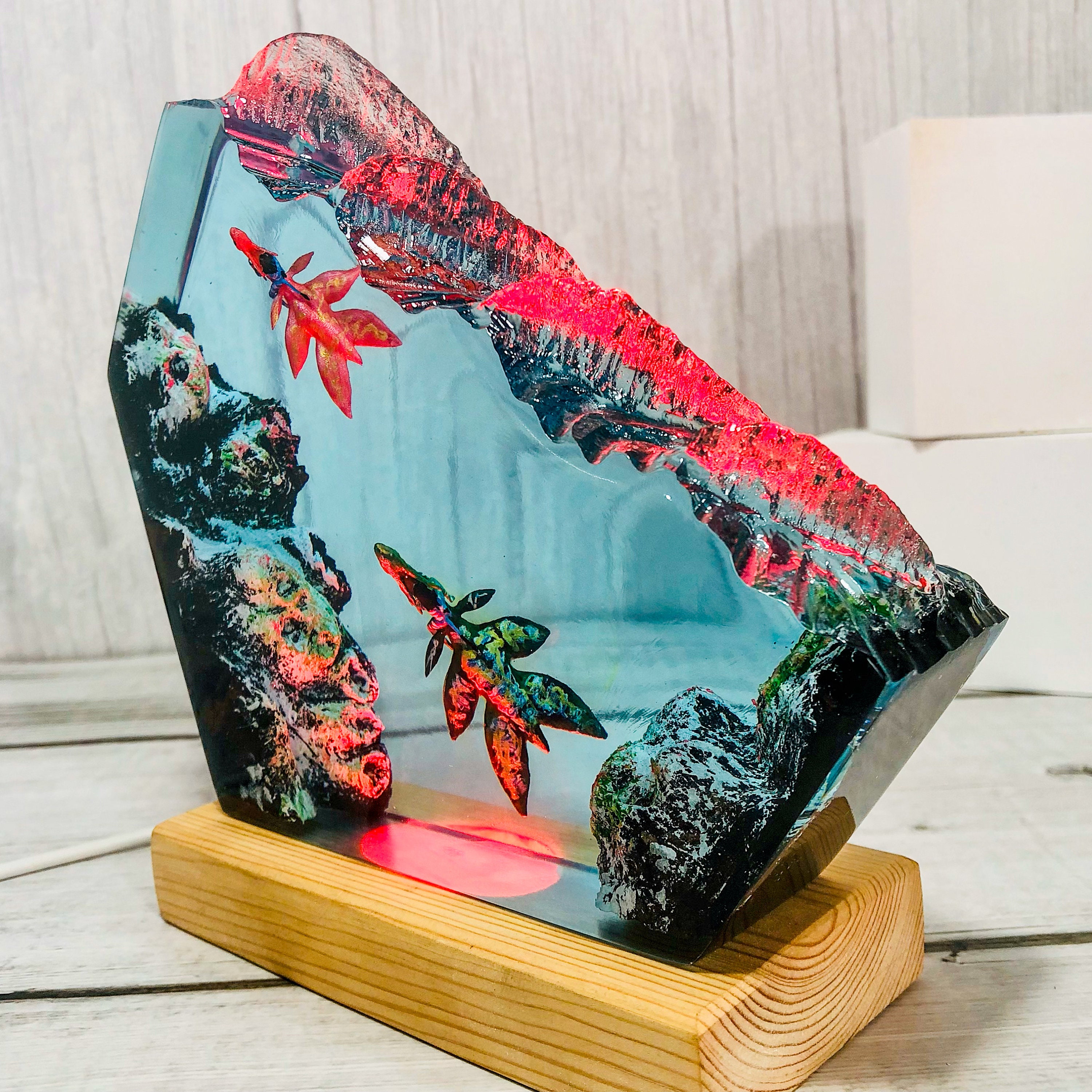 Avatar the Way of Water Resin Epoxy Lamp Wood Resin Lamp - Etsy