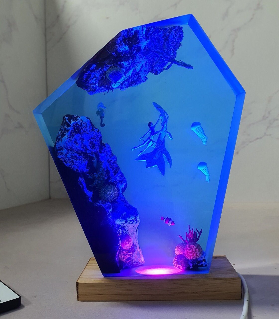 Avatar the Way of Water, Ilu Ft Kiri Avatar 2, Resin Lamp, Ocean Resin ...