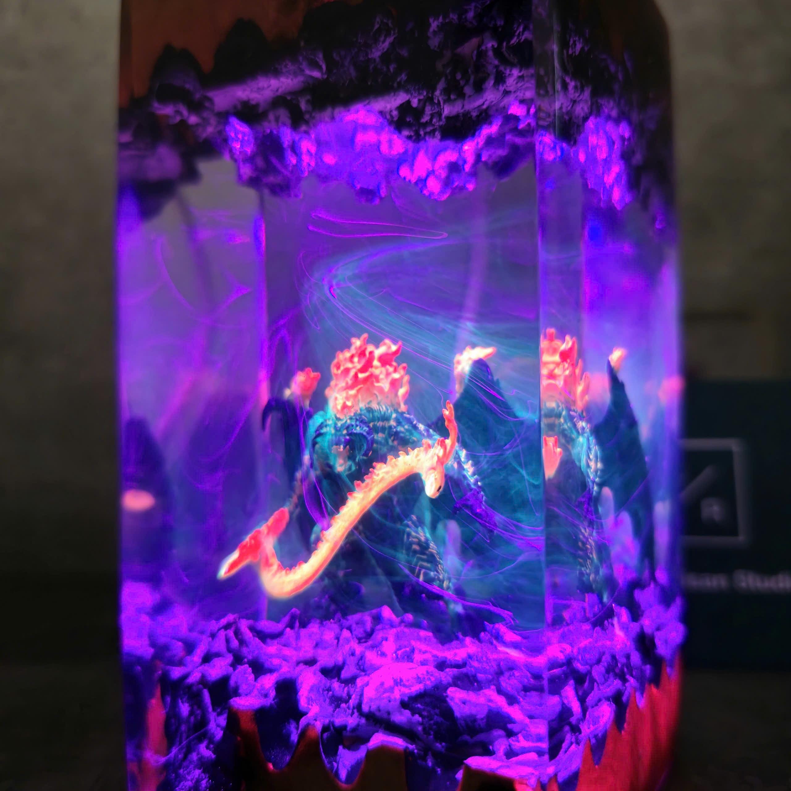 Diorama Bal.rog L.O.T.R Lamp, Gan.dalf Vs Bal.rog, Diorama Resin Lamp ...