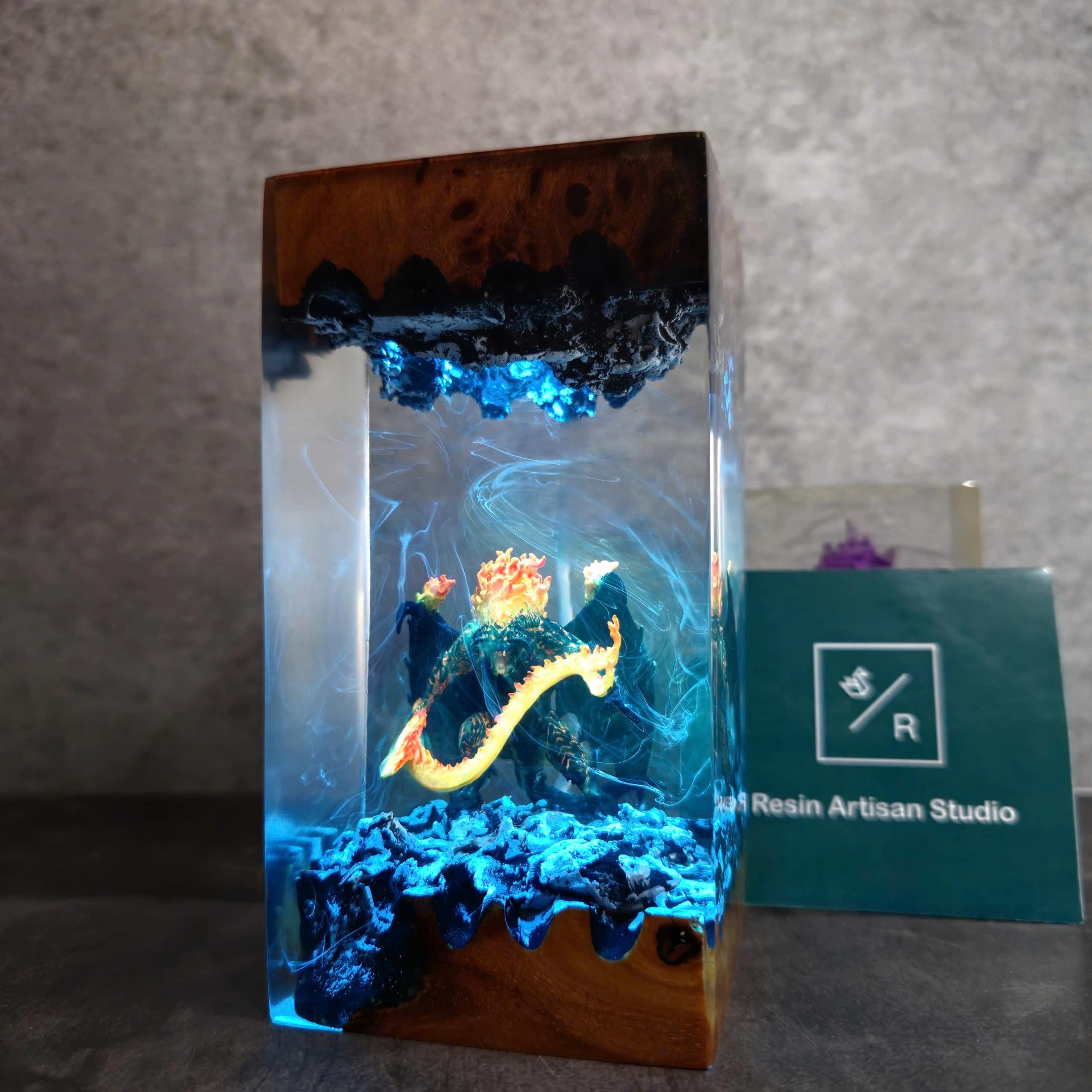 Diorama Bal.rog L.O.T.R Lamp, Gan.dalf Vs Bal.rog, Diorama Resin Lamp ...