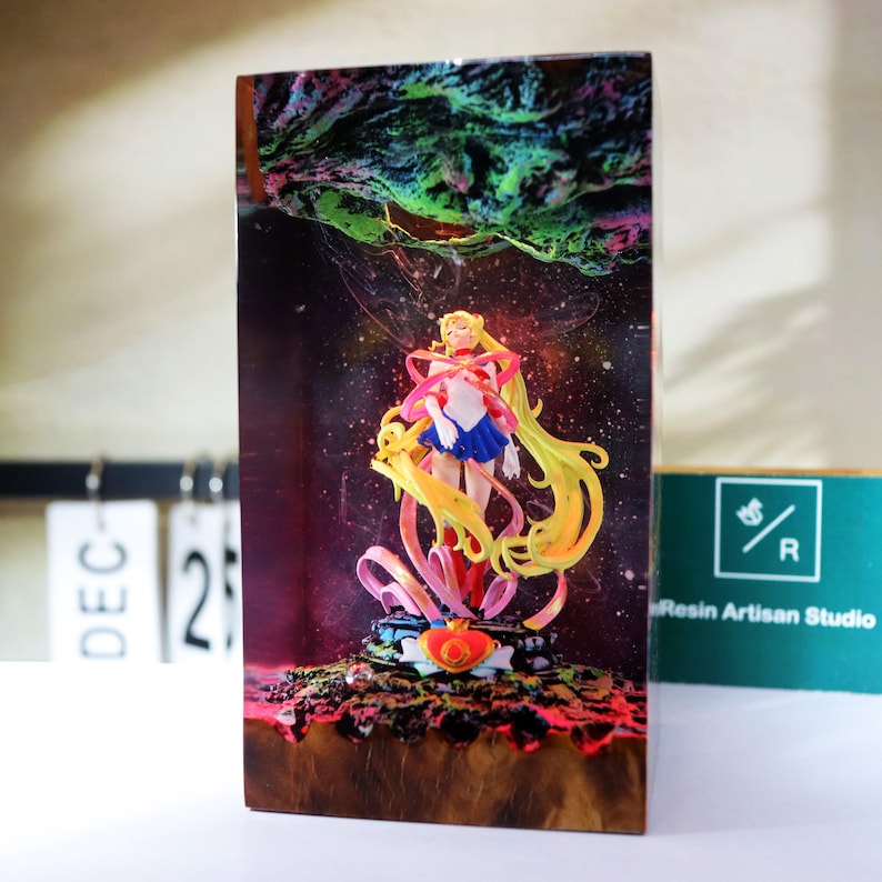 Handmade Sailor Moon Figure Night Light, Sailor Moon Figure Gift for ...