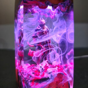 Custom Game Lamp, Game Figure, Hunter Figure, Epoxy Resin Lamp, Lamp ...