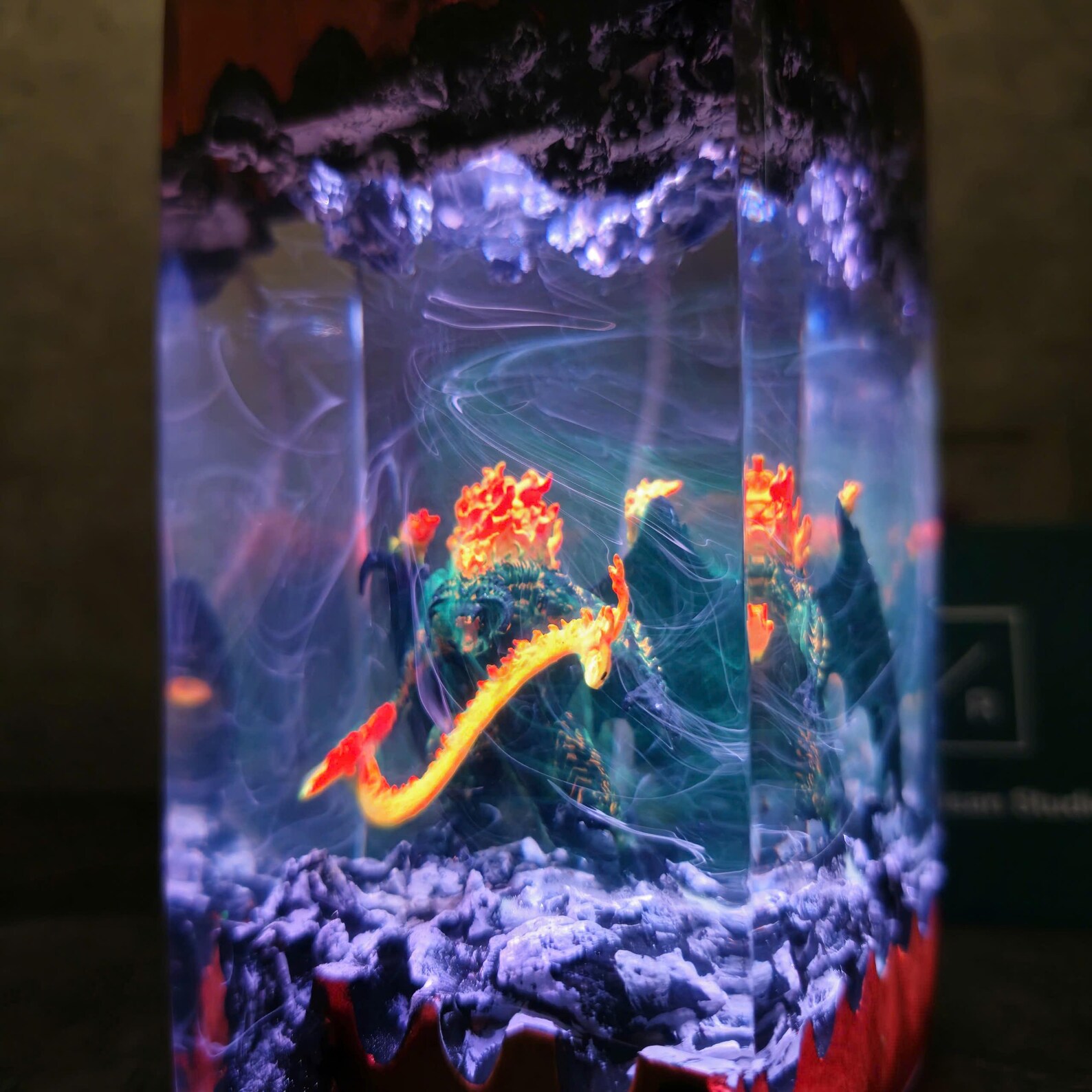 Diorama Bal.rog L.O.T.R Lamp, Gan.dalf Vs Bal.rog, Diorama Resin Lamp ...
