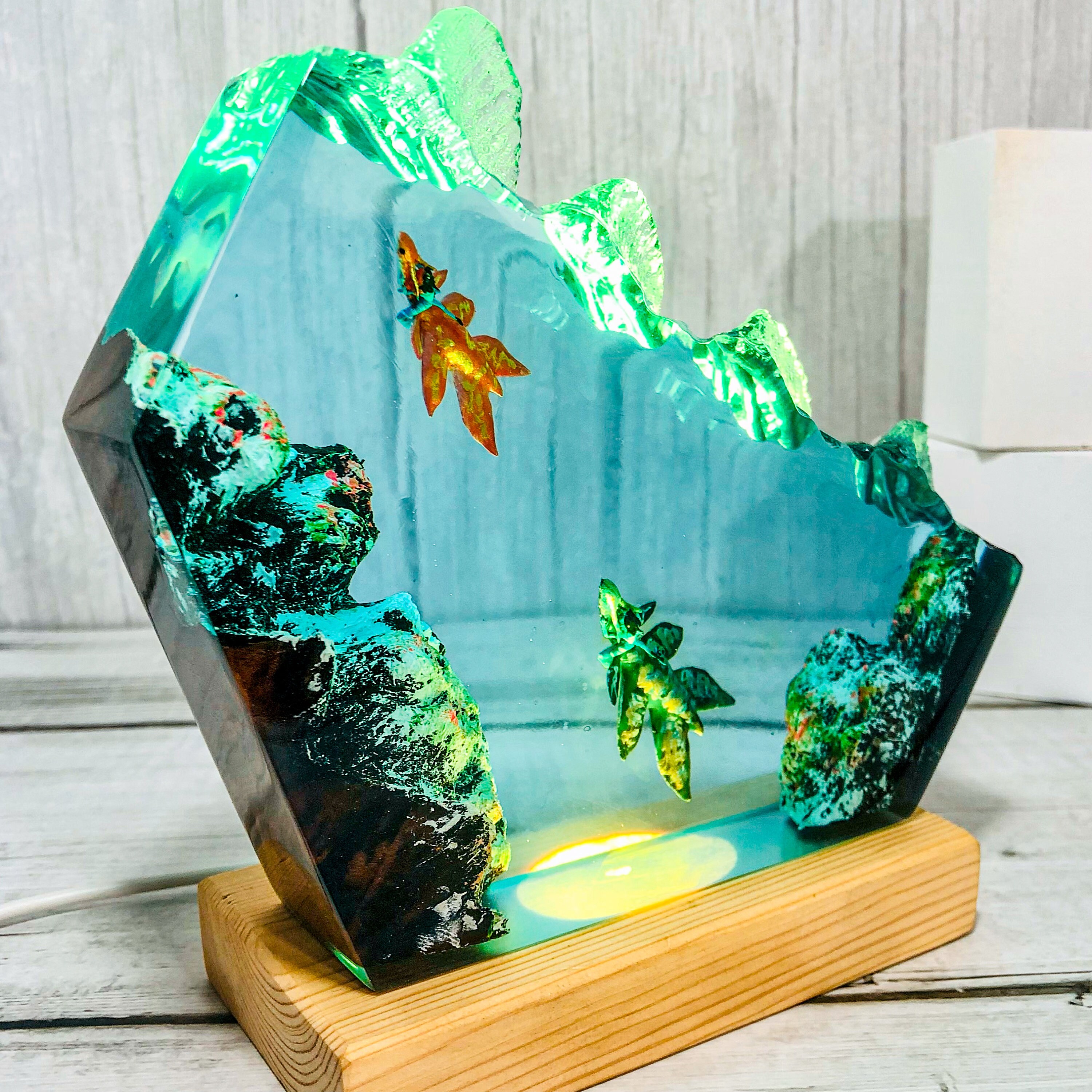 Avatar the Way of Water Resin Epoxy Lamp Wood Resin Lamp - Etsy