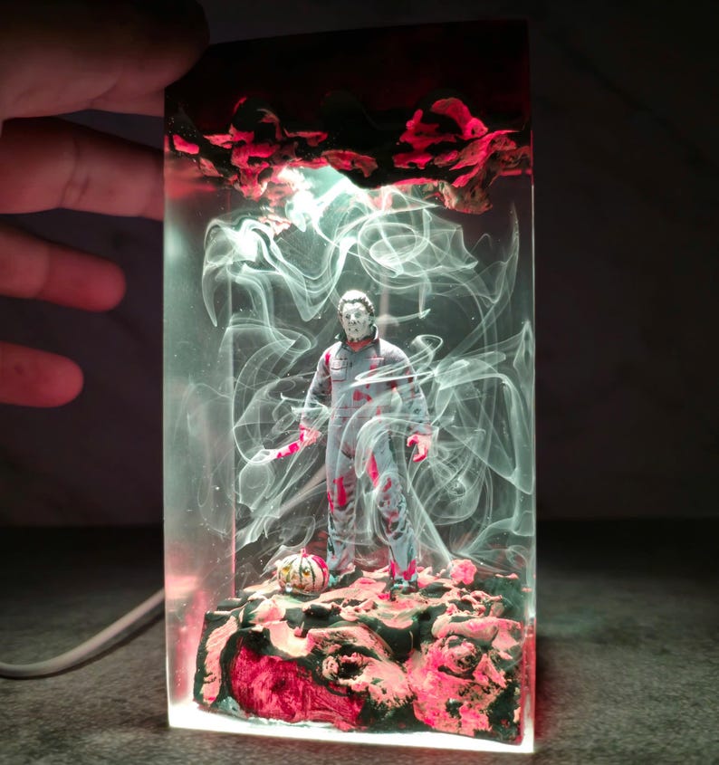 Ghostface Night Light, Customer Ghostface Lamp, Ghostface Statue ...