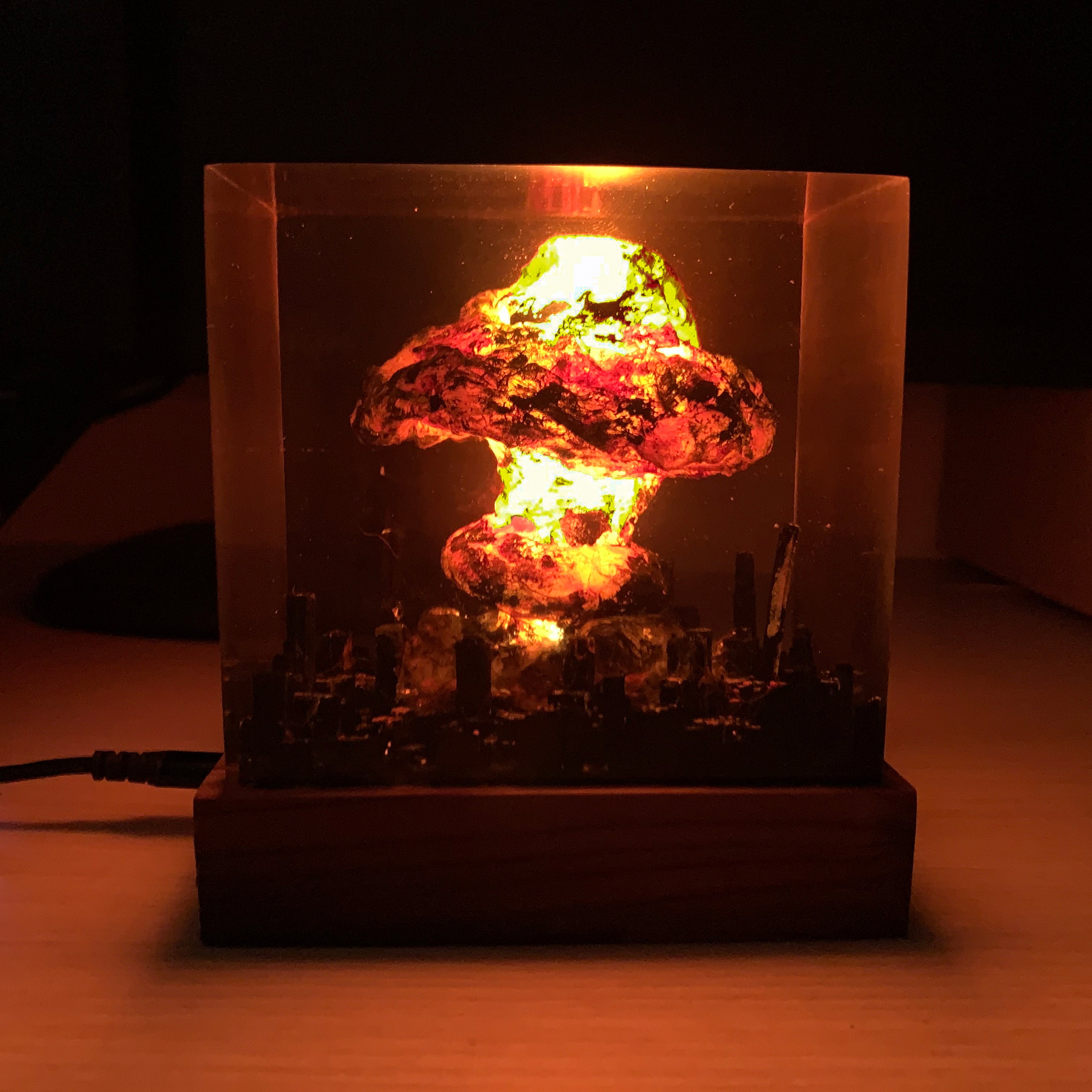 Nuclear Explosion Bomb Diorama Model LIGHT Night Lamp Nuke - Etsy