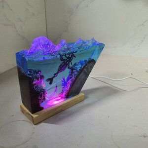Avatar the Way of Water, Tulkun Ft Kiri Avatar 2, Resin Lamp, Ocean ...