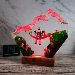 The Wild Robot, Resin Decorative Lights, Art Night Light, Touching ...
