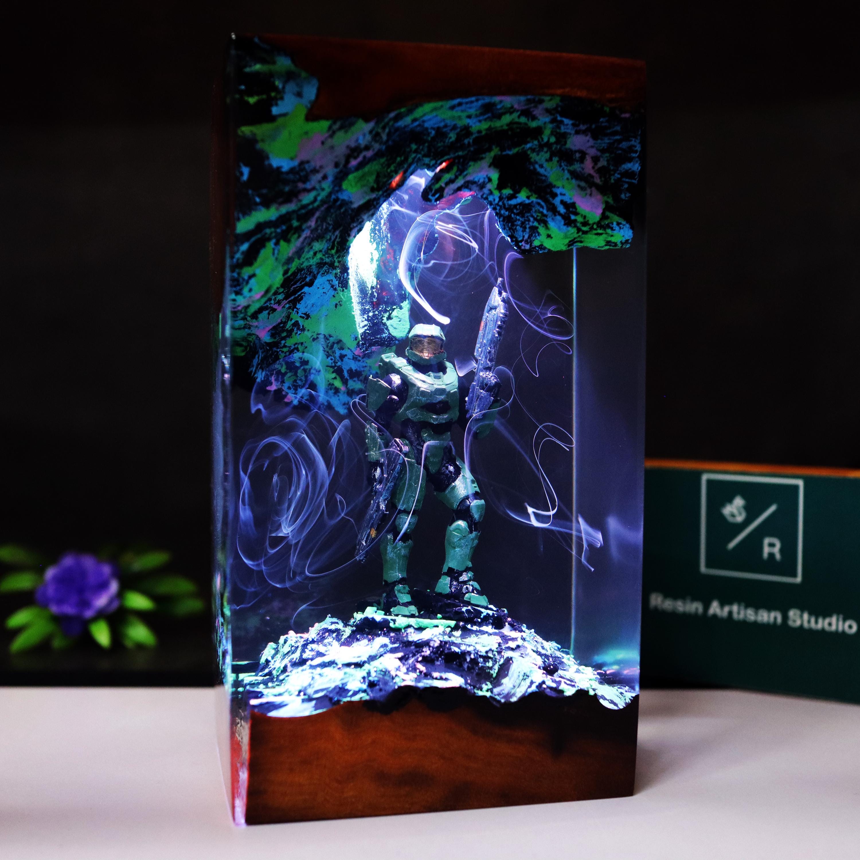 Halo Master Chief Night Light, Halo Figure Decor Home, Unique Night ...