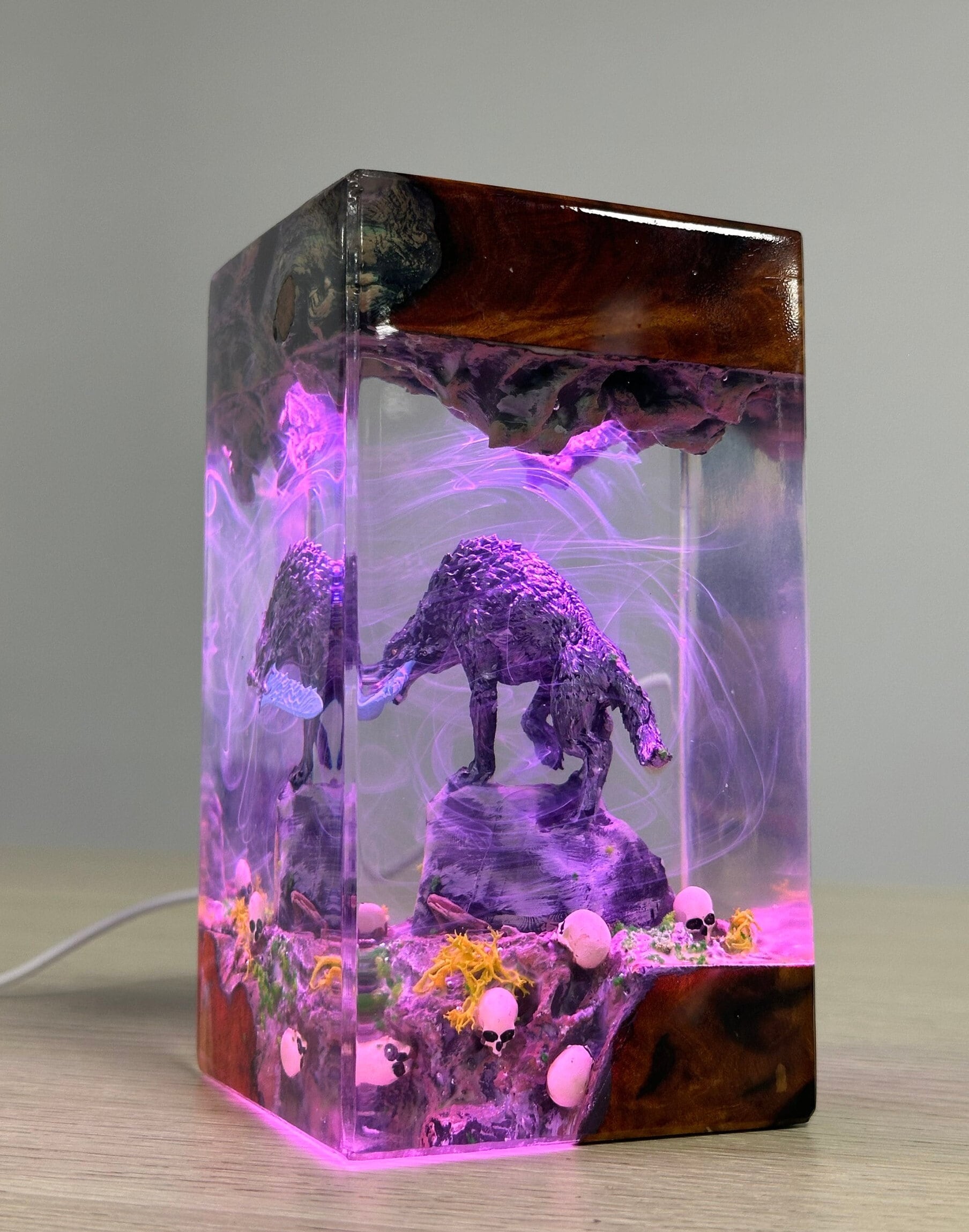 Handmade Resin Lamp, Epoxy and Wooden Night Lights,home Decoration ...