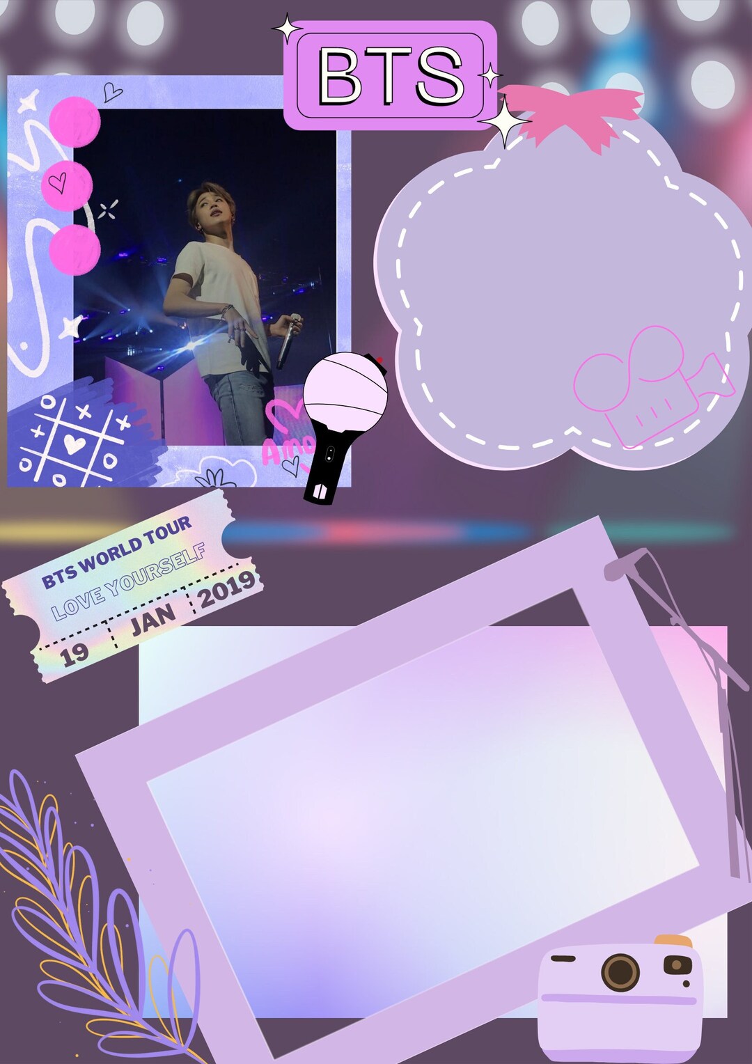 BTS Concert Diary Template - Etsy