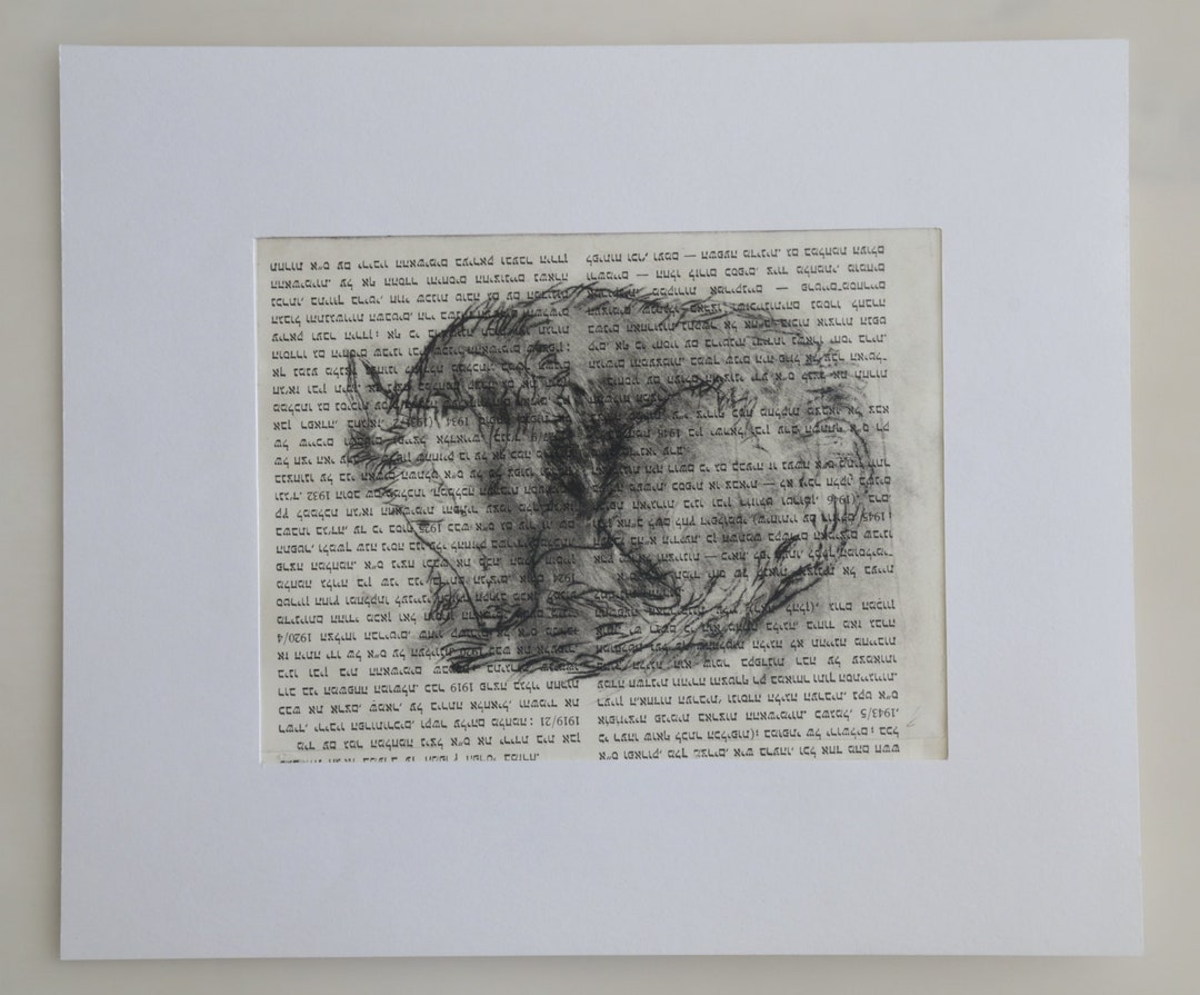 Drypoint Print of a Sleeping Dog - Etsy