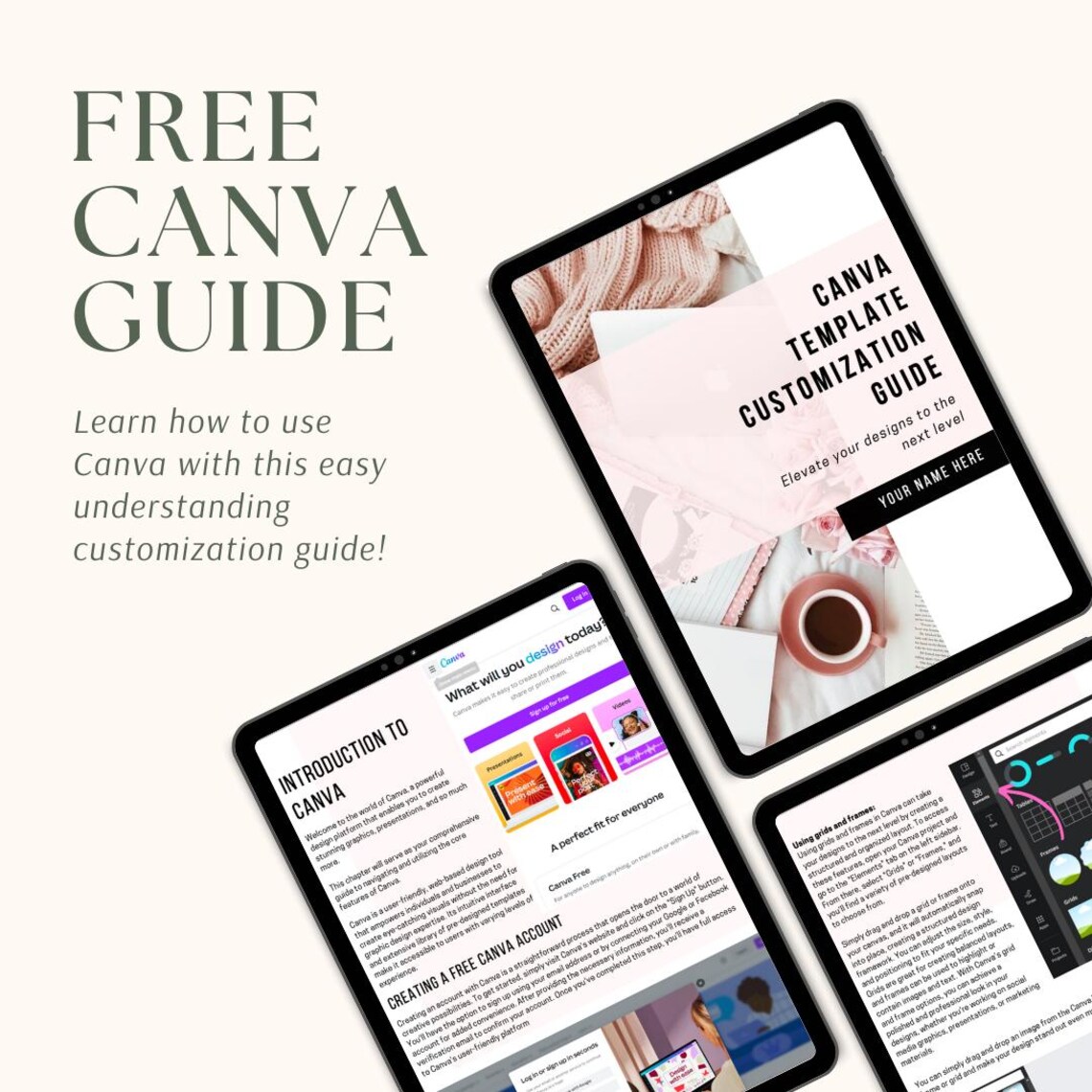 E-book Template for Business Ebook Canva Template E-book PLR E-book Guide A4 Ebook Template ...