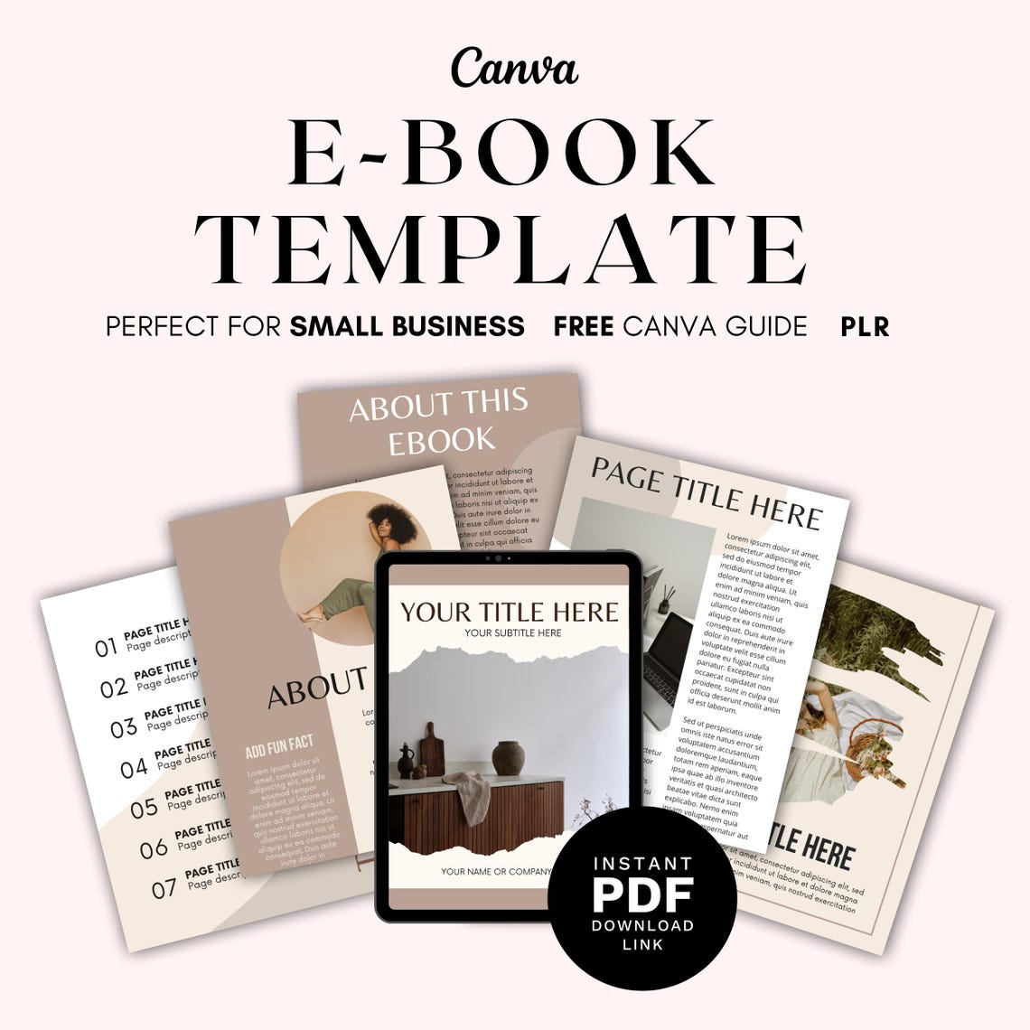 E-book Template for Business Ebook Canva Template E-book PLR E-book ...