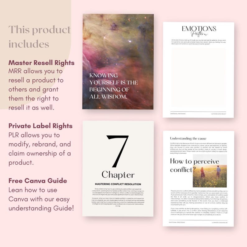 Processing Emotions Guide DFY Emotion Workbook Journal Prompt Self ...