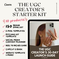 UGC Creator Brand Pitch Email Kit Templates for Canva - UGC Pitch ...