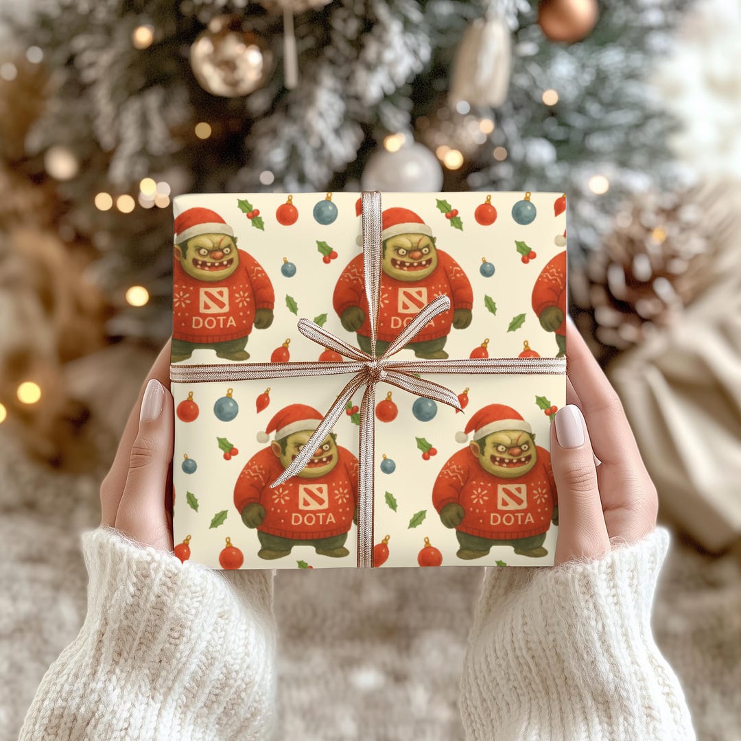 Dota 2 Wrapping Paper, Dota 2 Christmas Gift, Gift for Gamers, Gamer ...