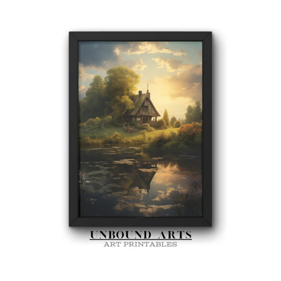 Cabin Art | Cozy Print | Cabin Life Artwork | Warm Art | Instant ...