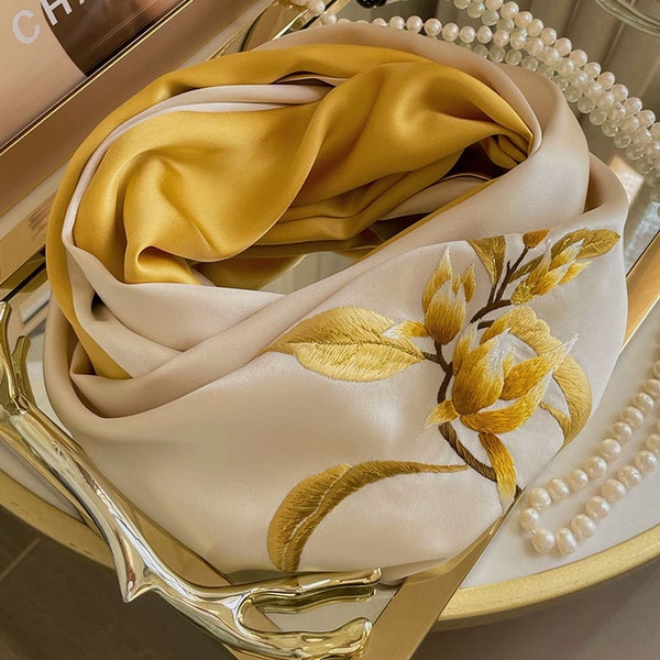 Embroidery Scarf - Etsy