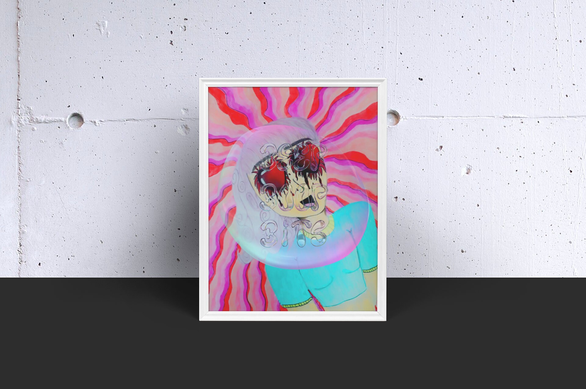 Awooga heartsick Series Digital Art Print, Digital Art, Heart Wingding ...