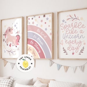 Set of 6, Educational Wall Art. Kids Alphabet Printable. DIGITAL ...