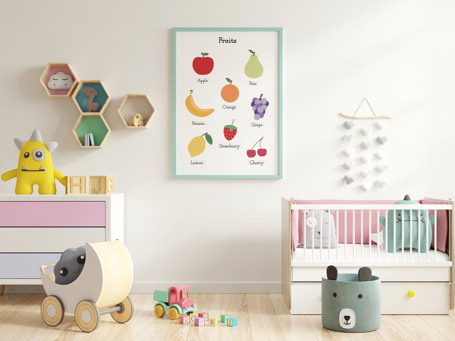 Fruits Educational Poster. Learnig Fruits Poster. Learnig - Etsy