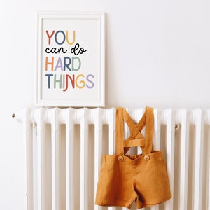 You Can Do Hard Things Poster. Playroom Decor. Classroom Decor ...