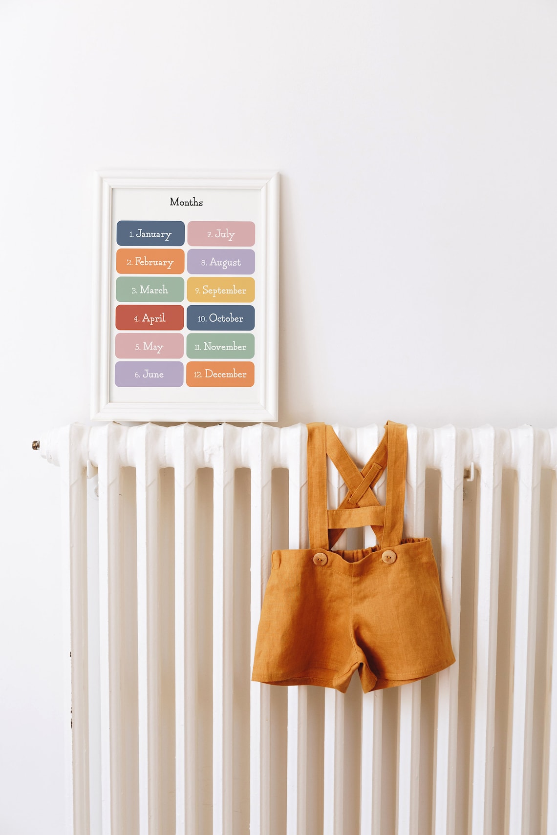 Months Educational Poster. Months Clasroom Poster. Preschool Learning ...