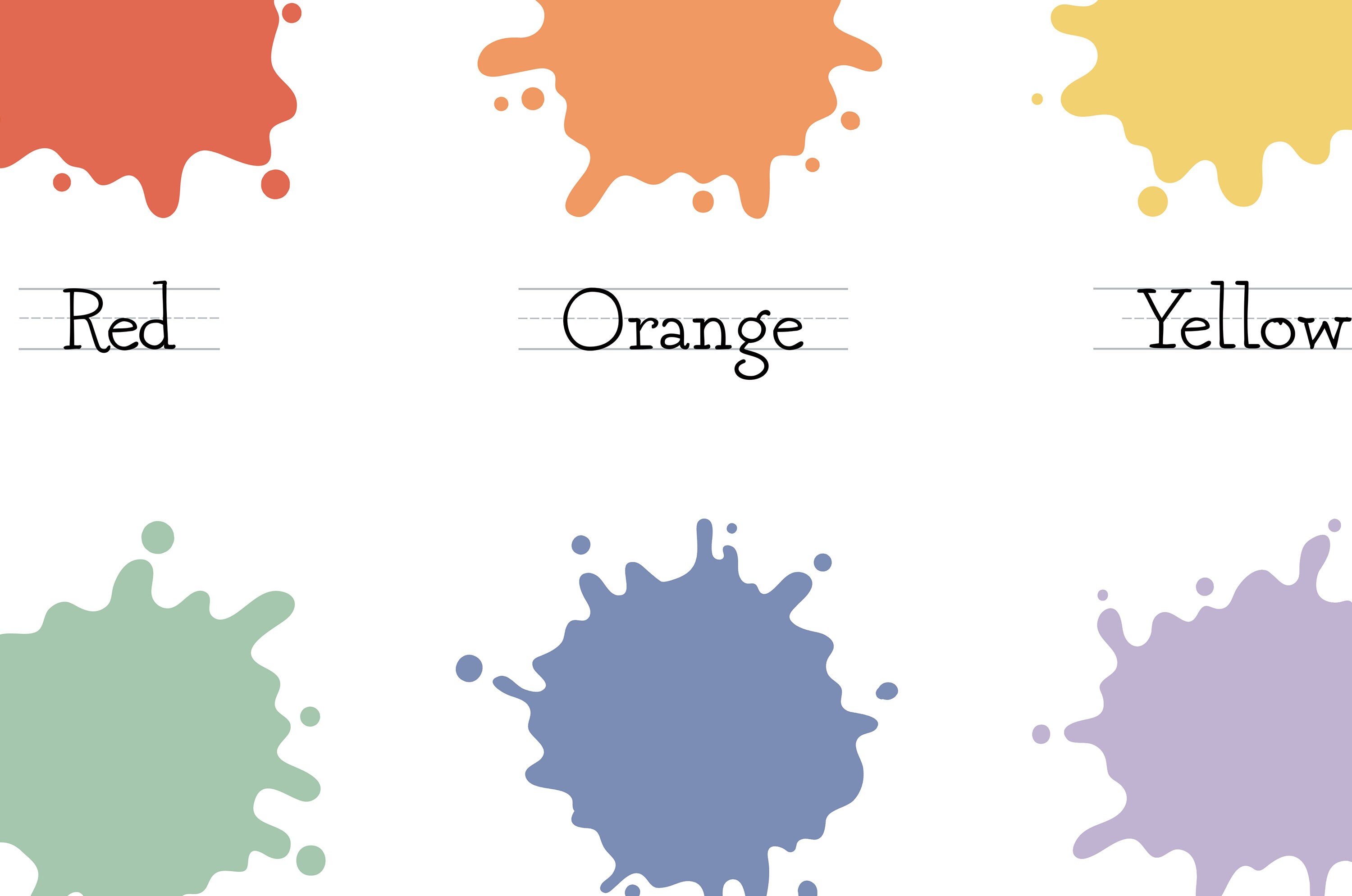 Colors Educational Poster. Colors Clasroom Poster. Preschool Learning ...