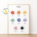 Colors Educational Poster. Colors Clasroom Poster. Preschool Learning ...