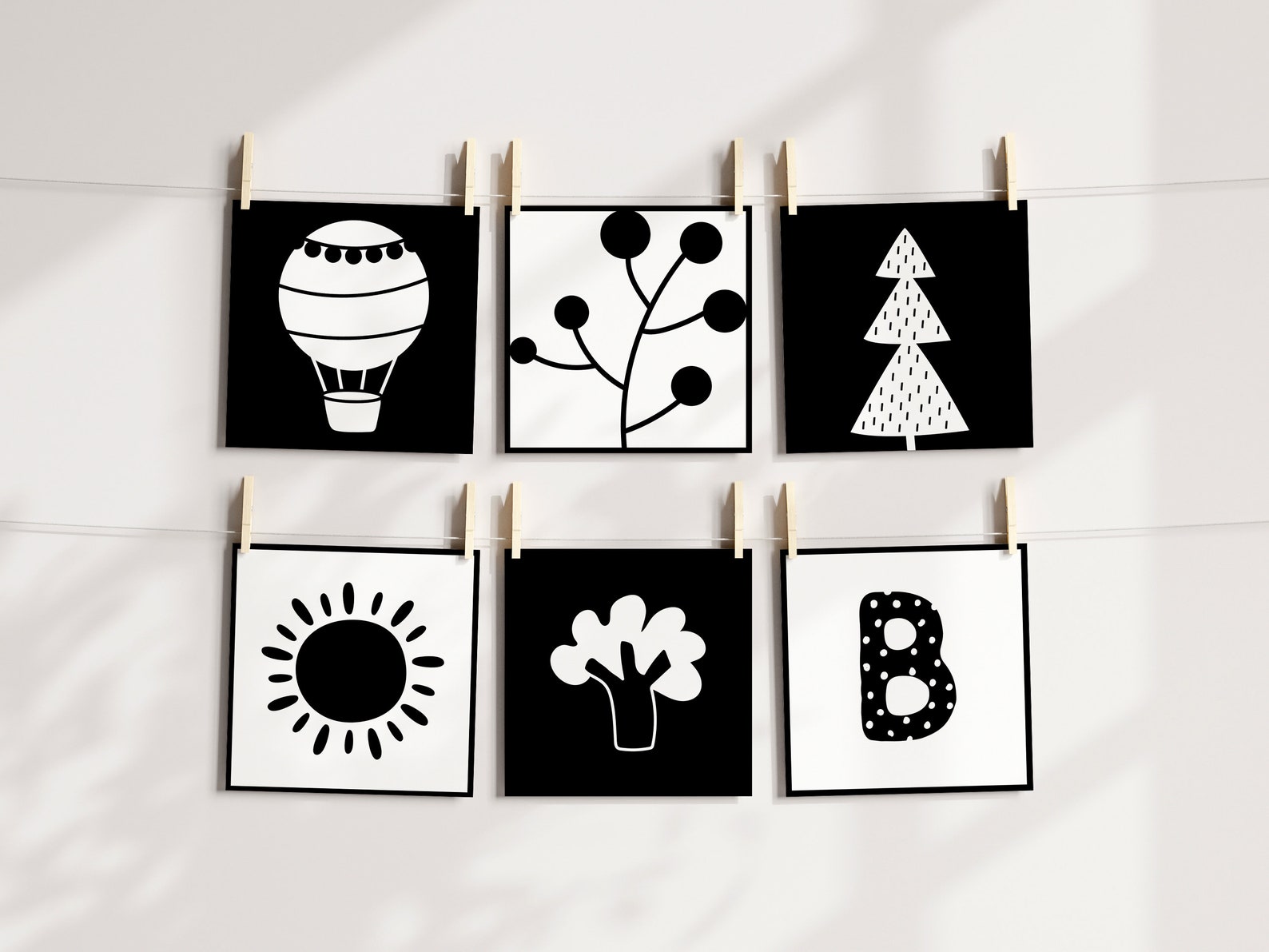 110 Sensory Baby Cards. High Contrast Stimulation. Black and White ...