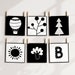110 Sensory Baby Cards. High Contrast Stimulation. Black and White ...