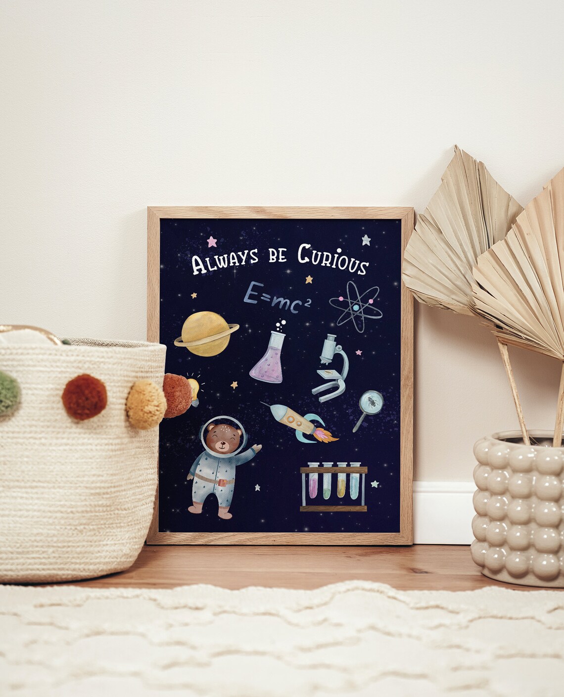Always Be Curious Poster. Boys Room Wall Art. Science Poster for Kids ...