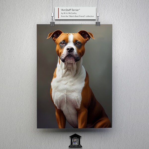 Amstaff Art - Etsy