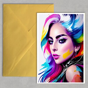Lady Gaga Poster, Lady Gaga Wall Art, Lady Gaga Print, Gift for Her ...