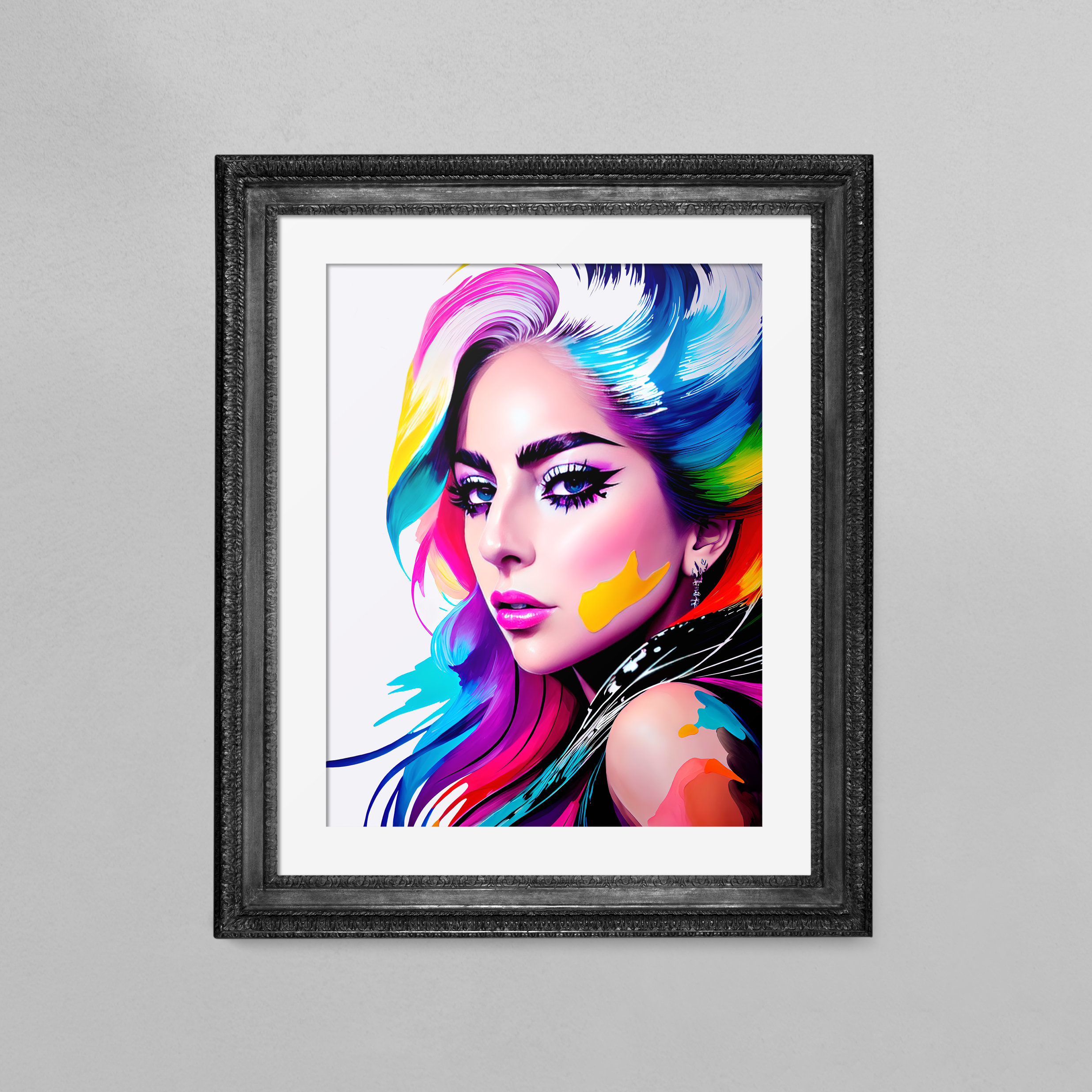 Lady Gaga Poster, Lady Gaga Wall Art, Lady Gaga Print, Gift for Her ...
