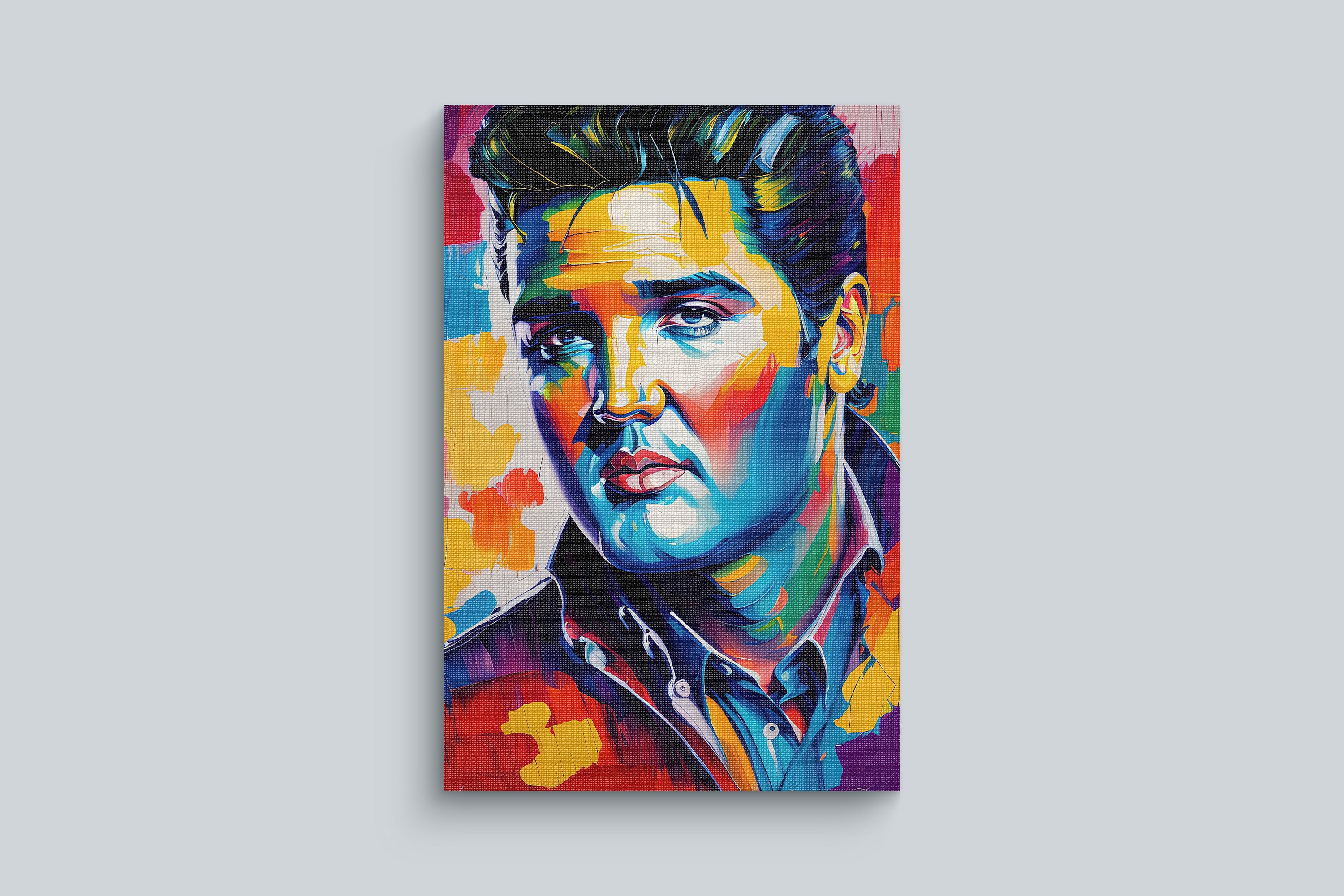 Elvis Presley King Rock Legend Abstract Modern Wall Art Printable ...