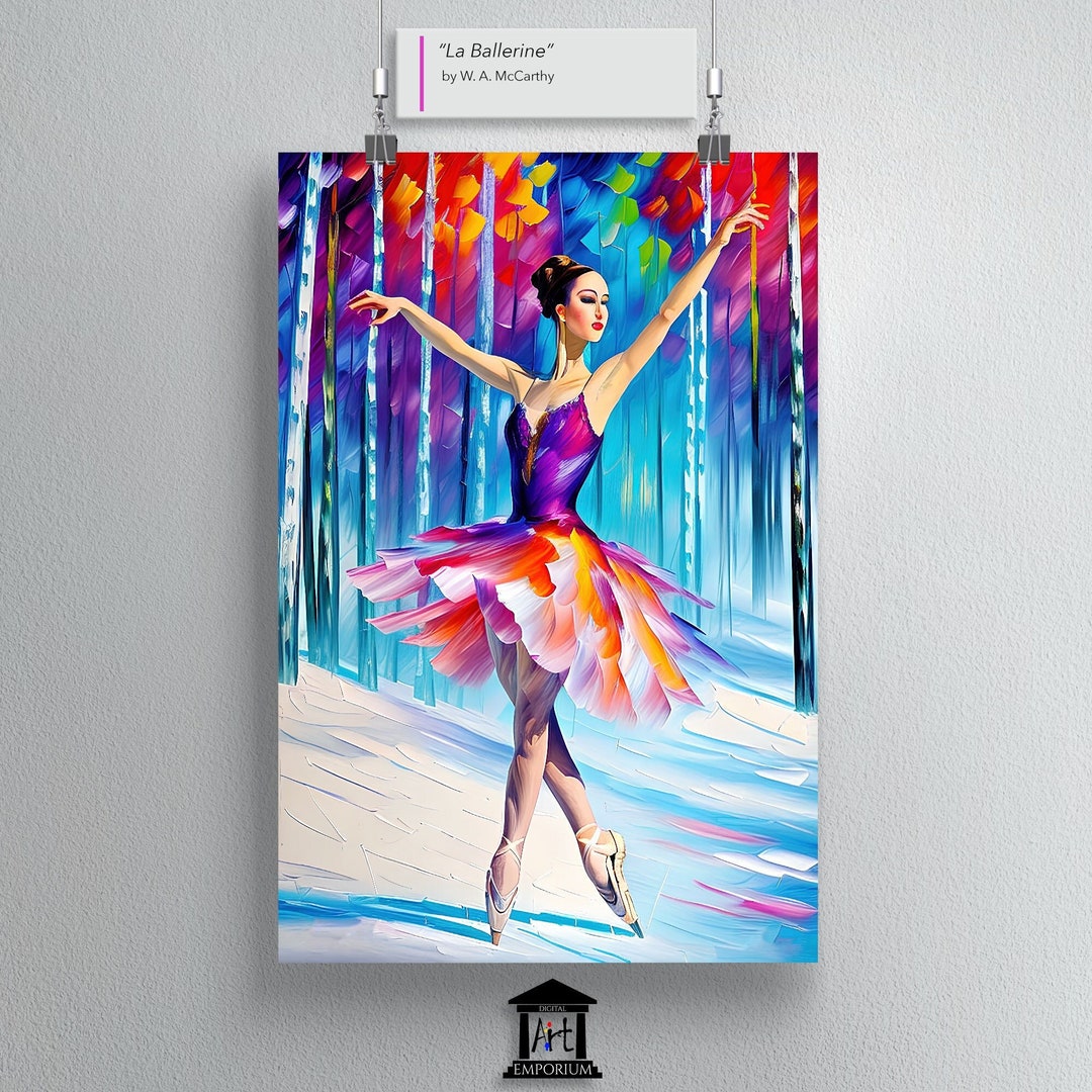 Ballet Dancer Art , Ballerina Print, Dance Wall Print, Ballet Dancer ...