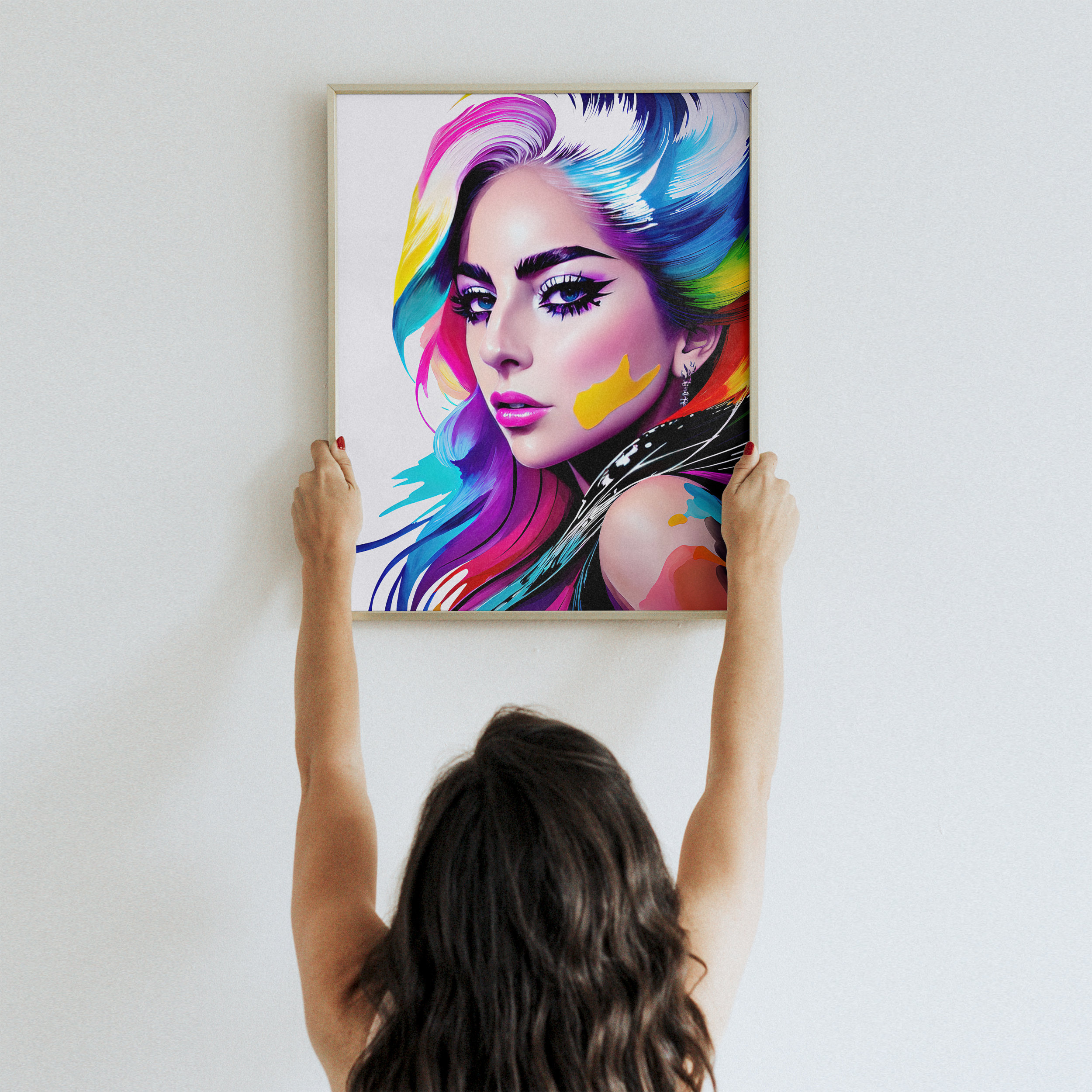 Lady Gaga Poster, Lady Gaga Wall Art, Lady Gaga Print, Gift for Her ...