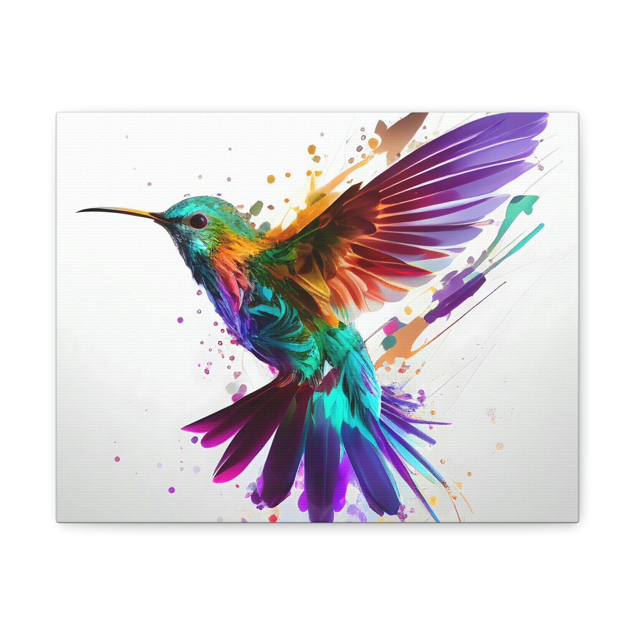 Vibrant Hummingbird A Colorful Artwork of the Beloved Humming Bird ...