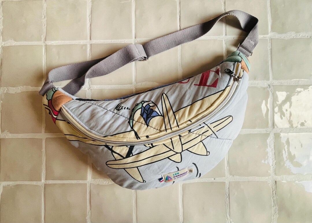 Bag - Bum Bag - Bum Bag - Tintin - Upcycling - Unique Piece - French ...
